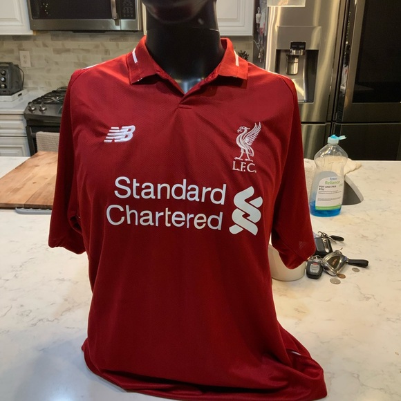 New Balance | Shirts | New Balance Mens Liverpool Fc Jersey In Bold Red ...